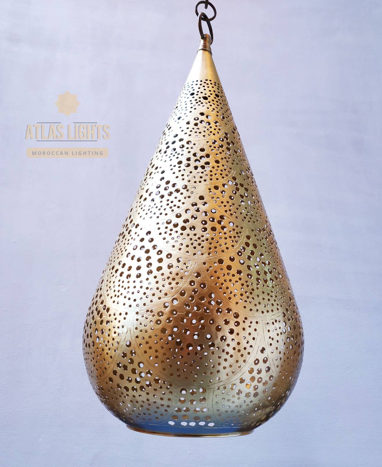 Moroccan Lamp Pendant Brass Open Drop Ceiling Light - Etsy