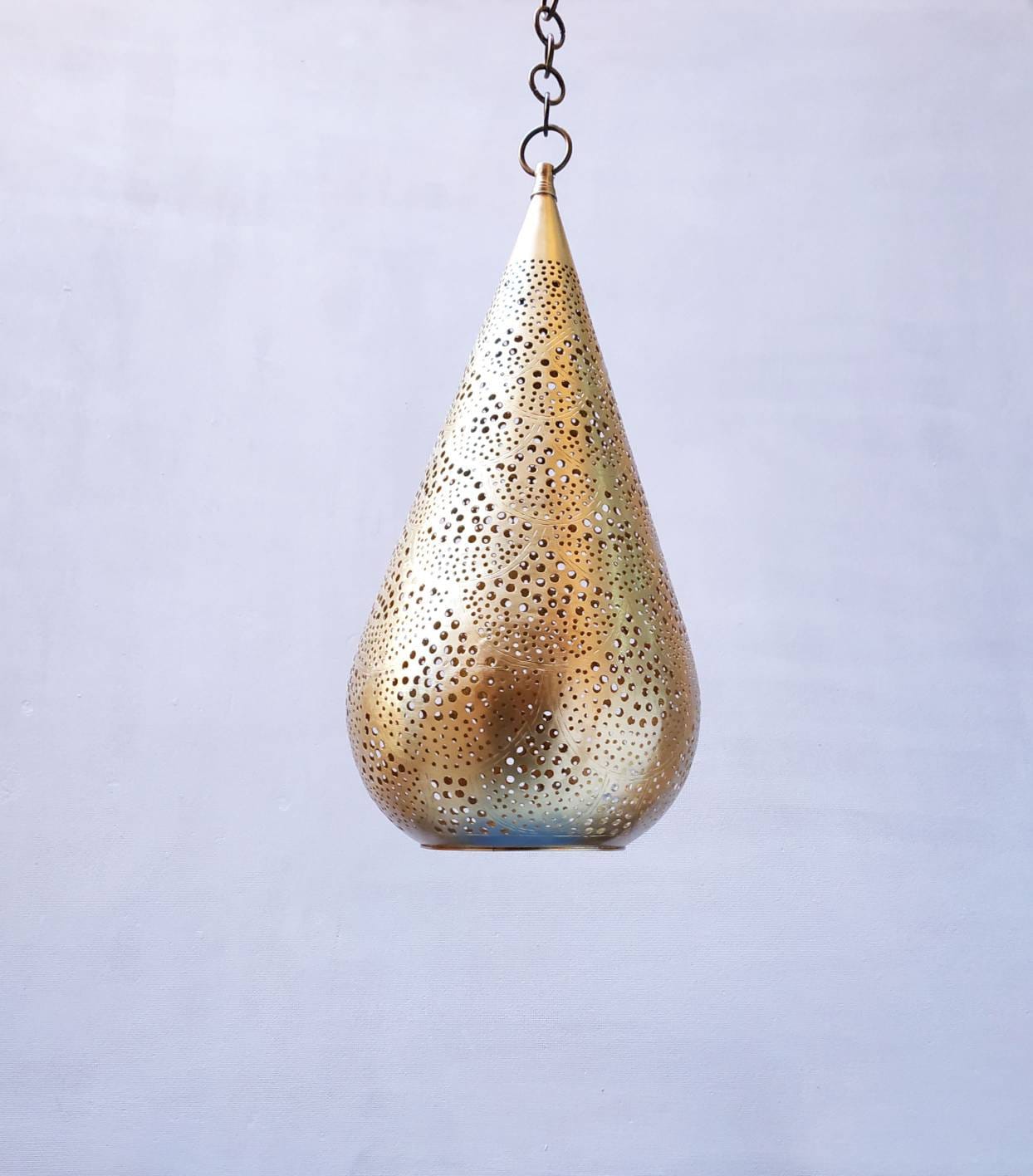 Moroccan Lamp Pendant Brass Open Drop Ceiling Light - Etsy