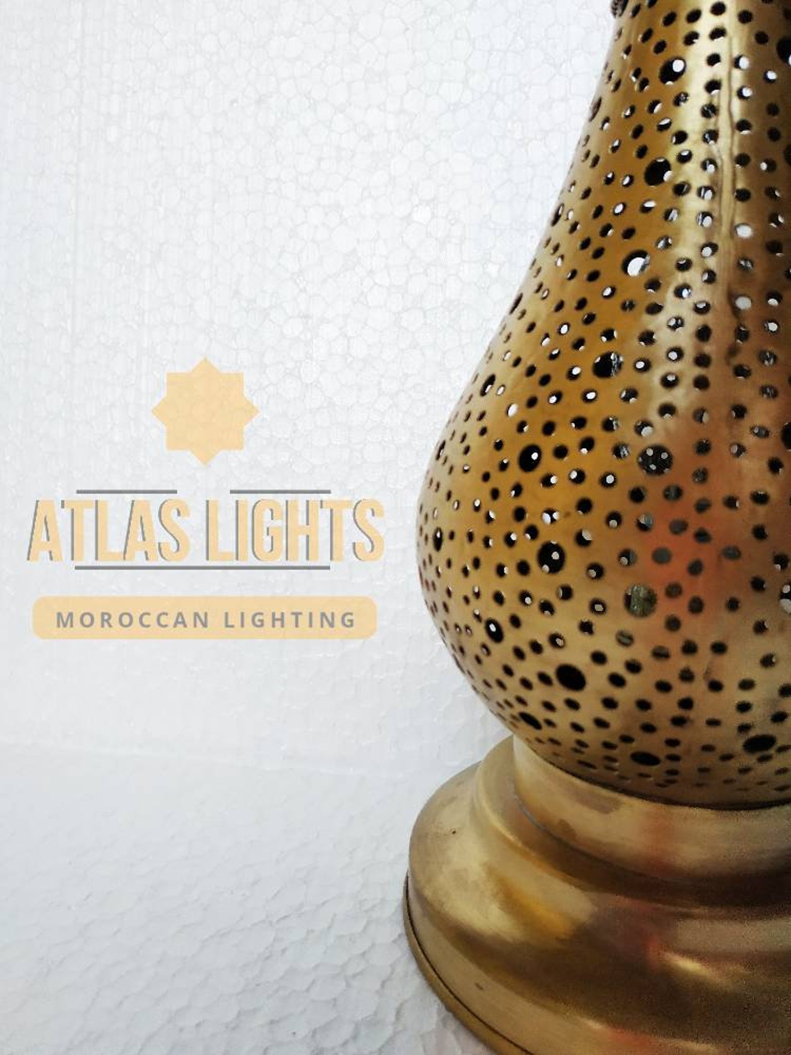 Table Lamp Moroccan Table Lamps Brass Handmade Traditional - Etsy