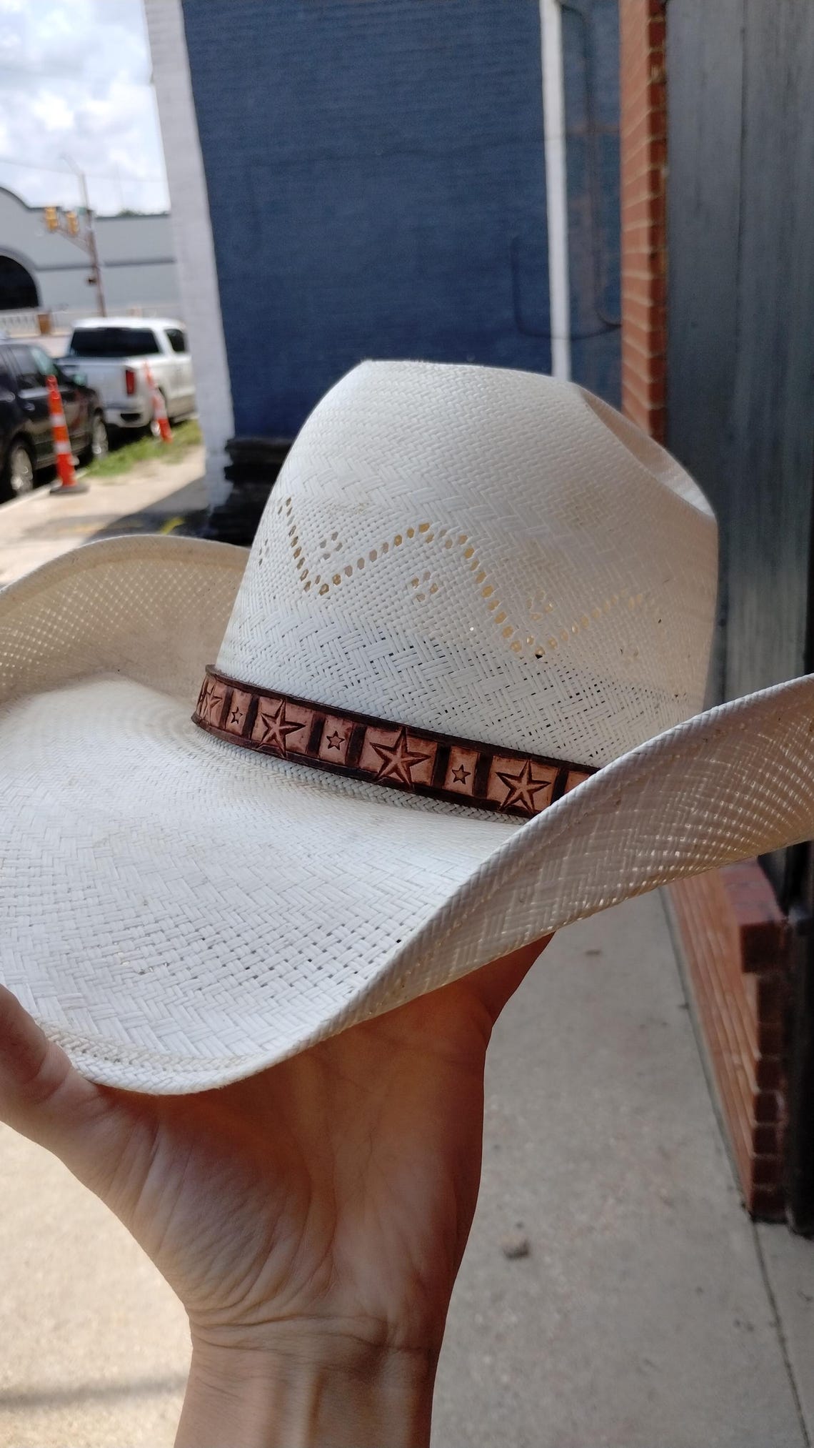 Texas Star Hatband/ Cowboy Hatband/ Tooled Leather Hatband - Etsy