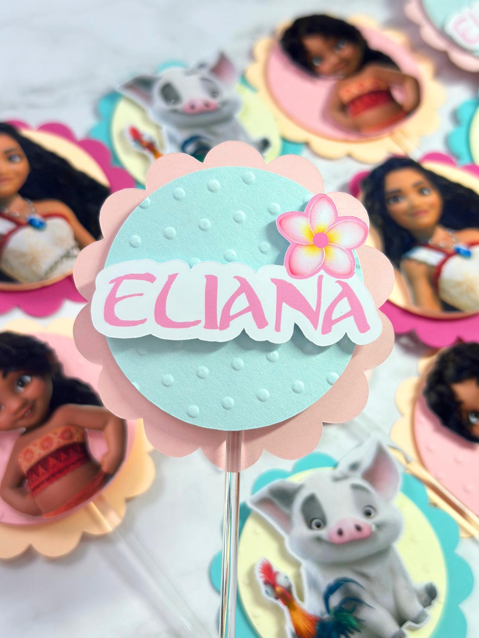 Island Girl Cupcake Toppers, Ocean Princess Party Decoration, Island ...