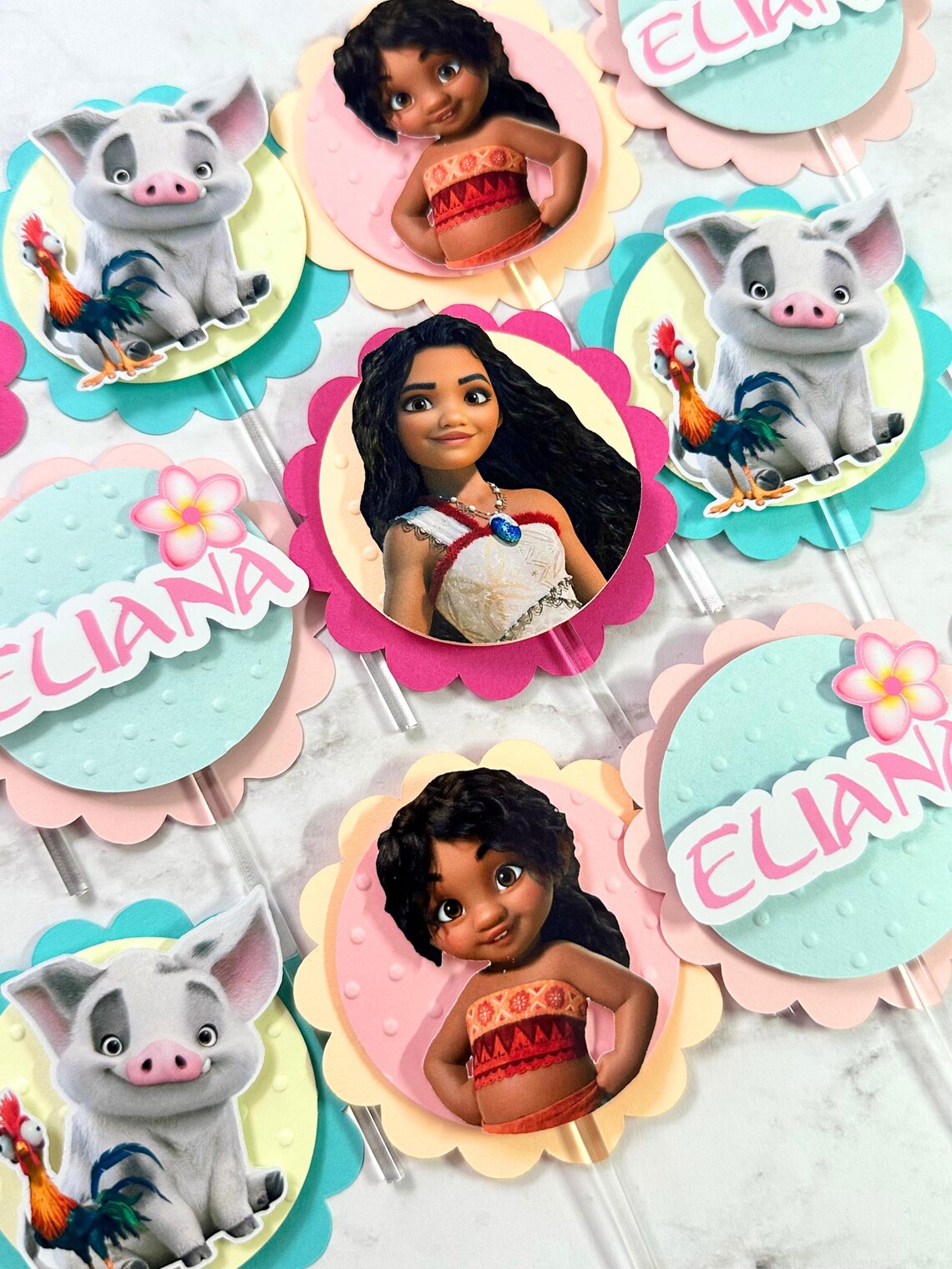 Island Girl Cupcake Toppers, Ocean Princess Party Decoration, Island ...