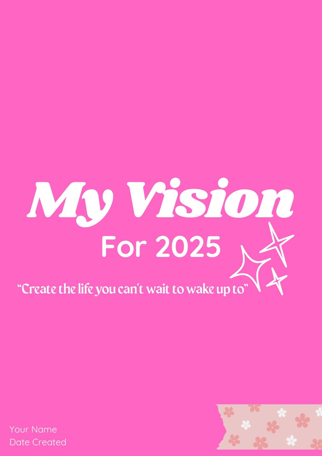 Interactive Digital Vision Board Kit | Canva Template | Drag-and-drop ...