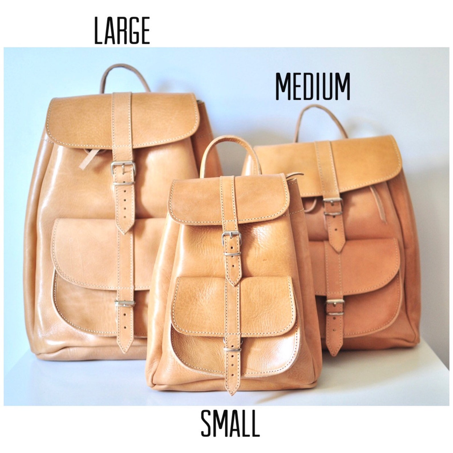 Premium Medium Leather Backpack Women's Backpack Women - Etsy