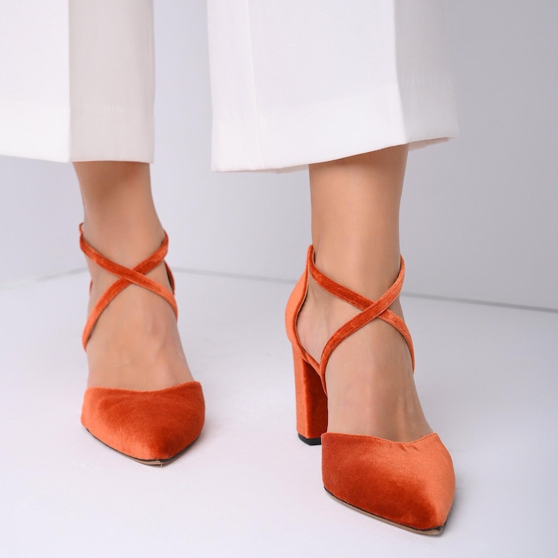 Burnt Orange Dress Shoes - Etsy UK