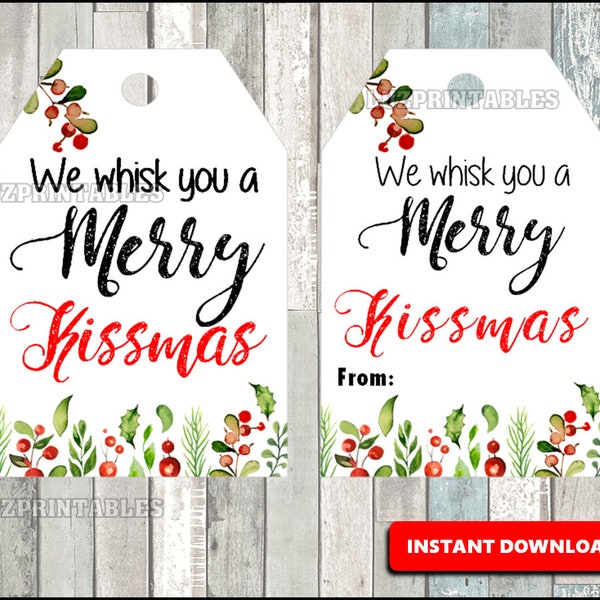 Whisk Merry Kissmas - Etsy