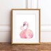 Baby Flamingo Nursery Print PRINTABLE Pink Bubble Nursery Art Flamingo ...