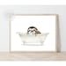 Sloth in a Bathtub Print, Bathroom Art PRINTABLE, Sloth Taking a Bath ...