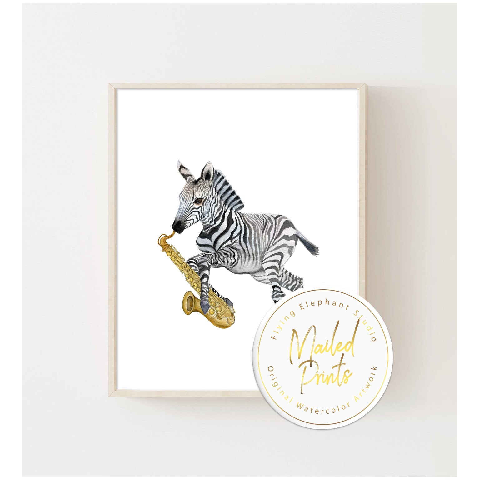 Safari Animals With Musical Instruments Prints Set of 6 Music - Etsy UK