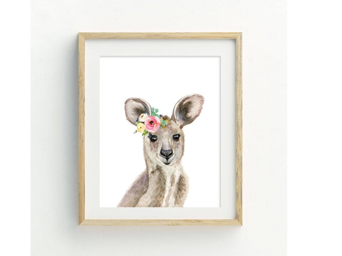 Australian Animals Nursery Art Print Set of 2 Watercolor Koala | Etsy