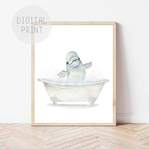 Whale Bathroom - Etsy