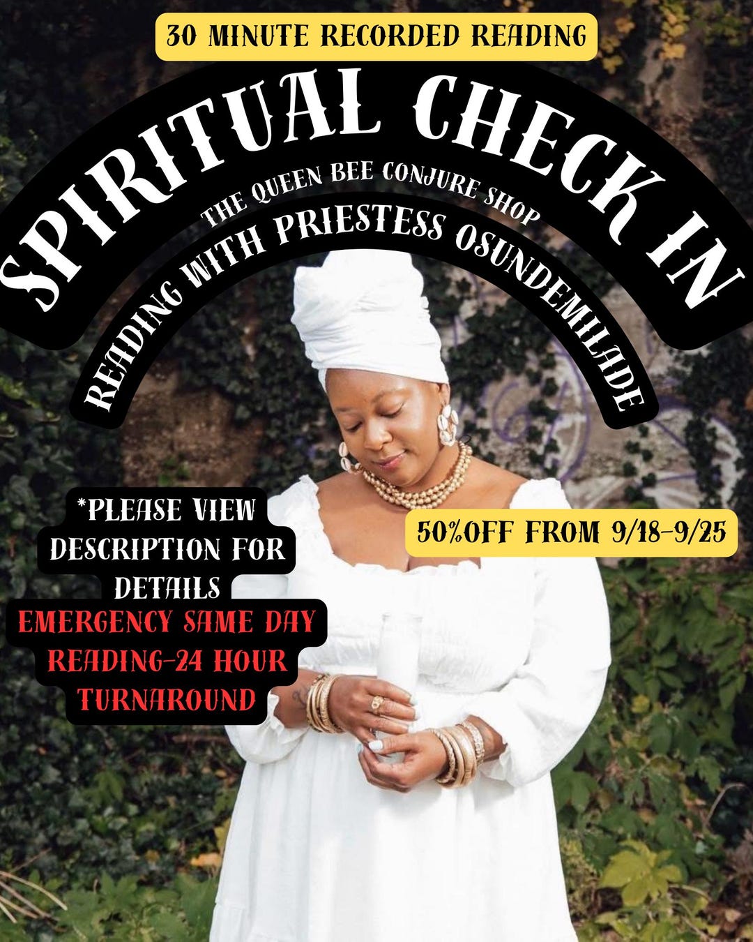Emergency Spiritual Check in (24 Hour Turnaround Time)- 30 Minute Audio ...