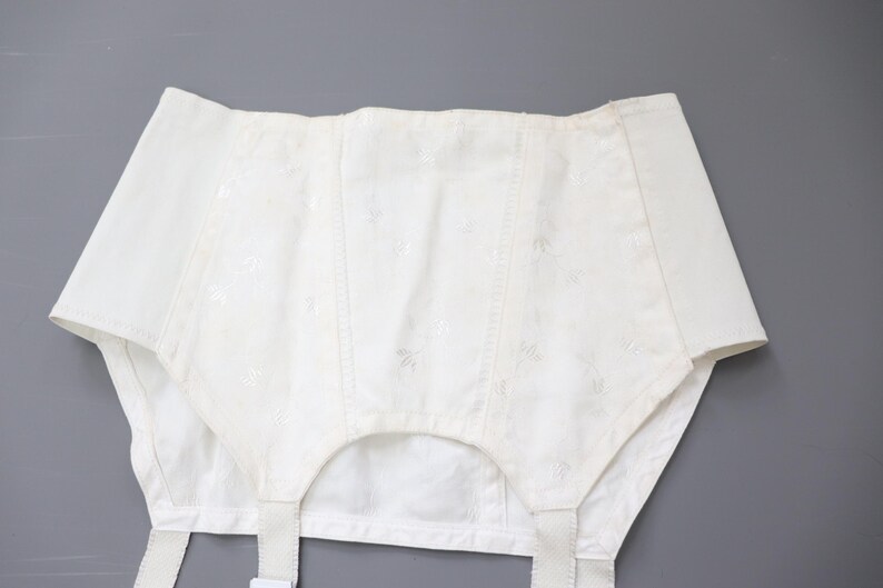 C1960s Vintage Court Royal Wide White Coutil Suspender Belt - Etsy UK