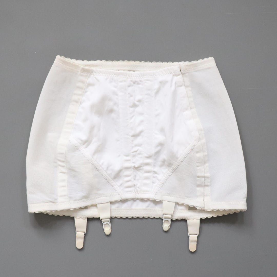 C1980s Vintage St Michael White Corset Girdle - SIZE to Fit Waist 28 ...