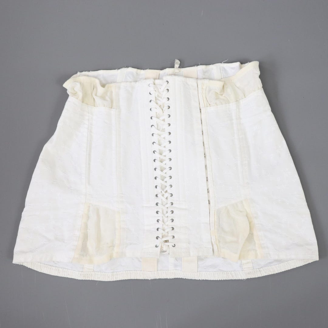 C1950s Vintage White Corset Girdle With Front Lacing - Etsy