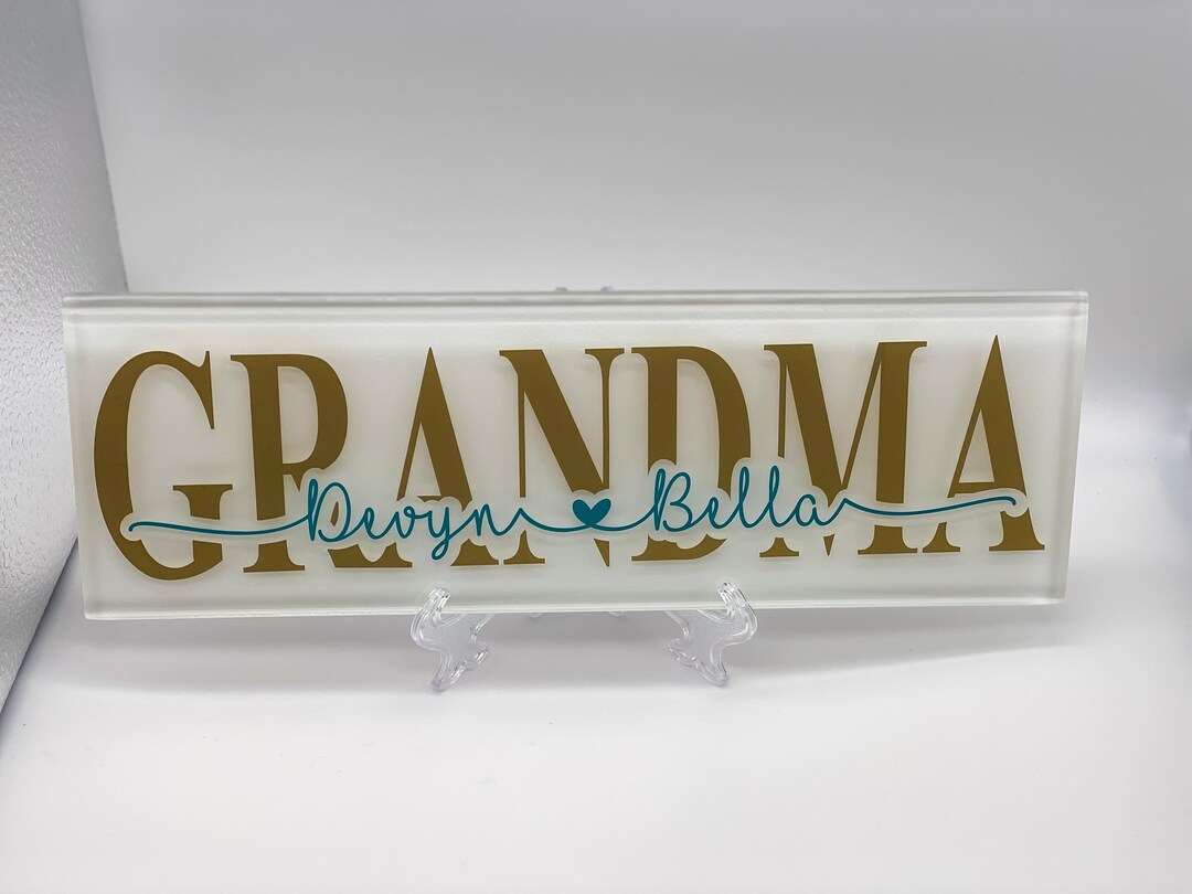Personalized 12x3 Family Plaque, Thoughtful Glass Tile Gift for Mom ...
