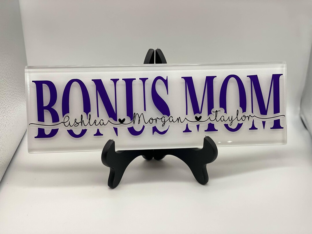 Personalized Mom Glass Tile Sign – Custom Family Names - Etsy