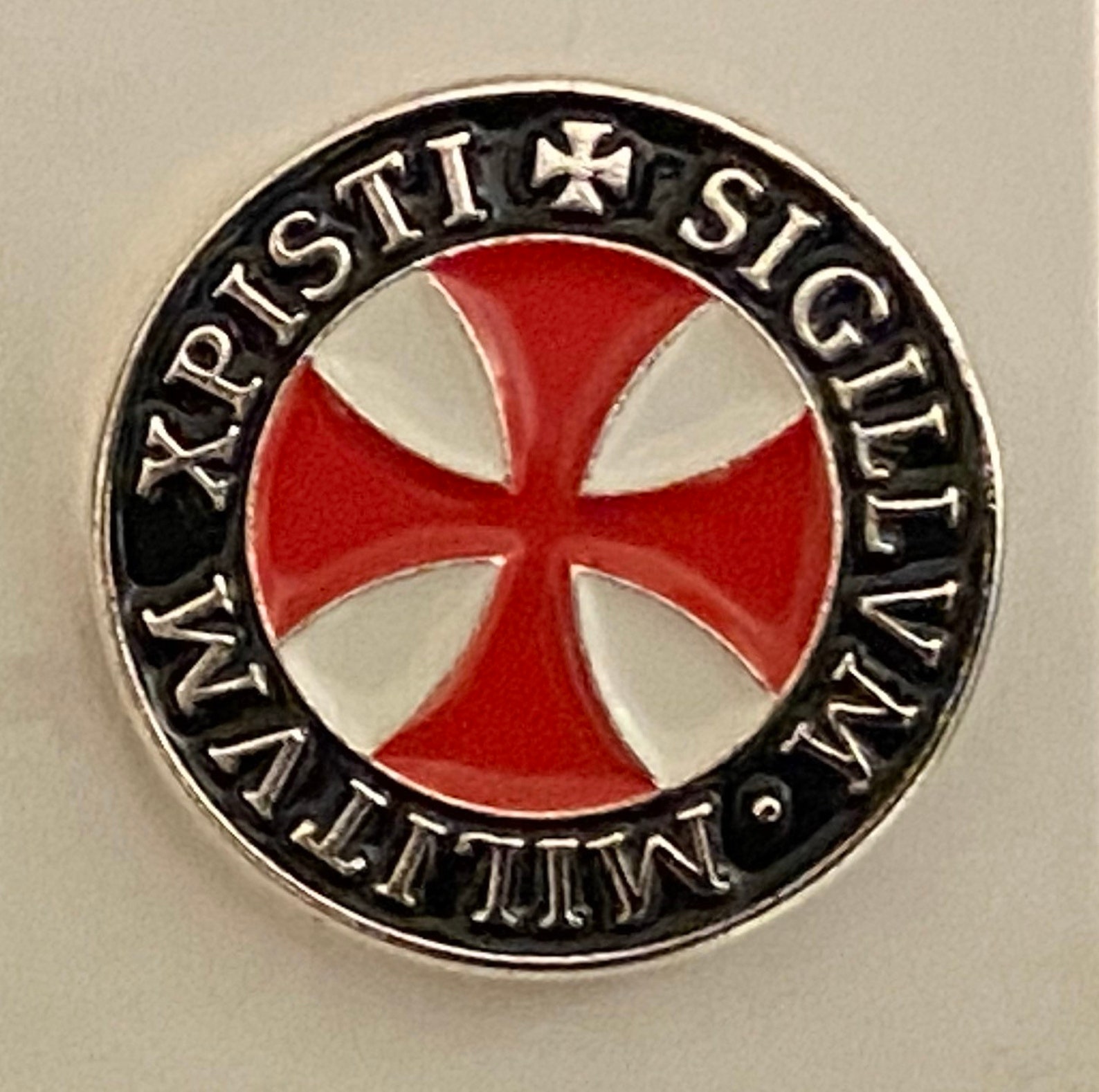 Knights Templar Cross Pattée Lapel Pin - Etsy