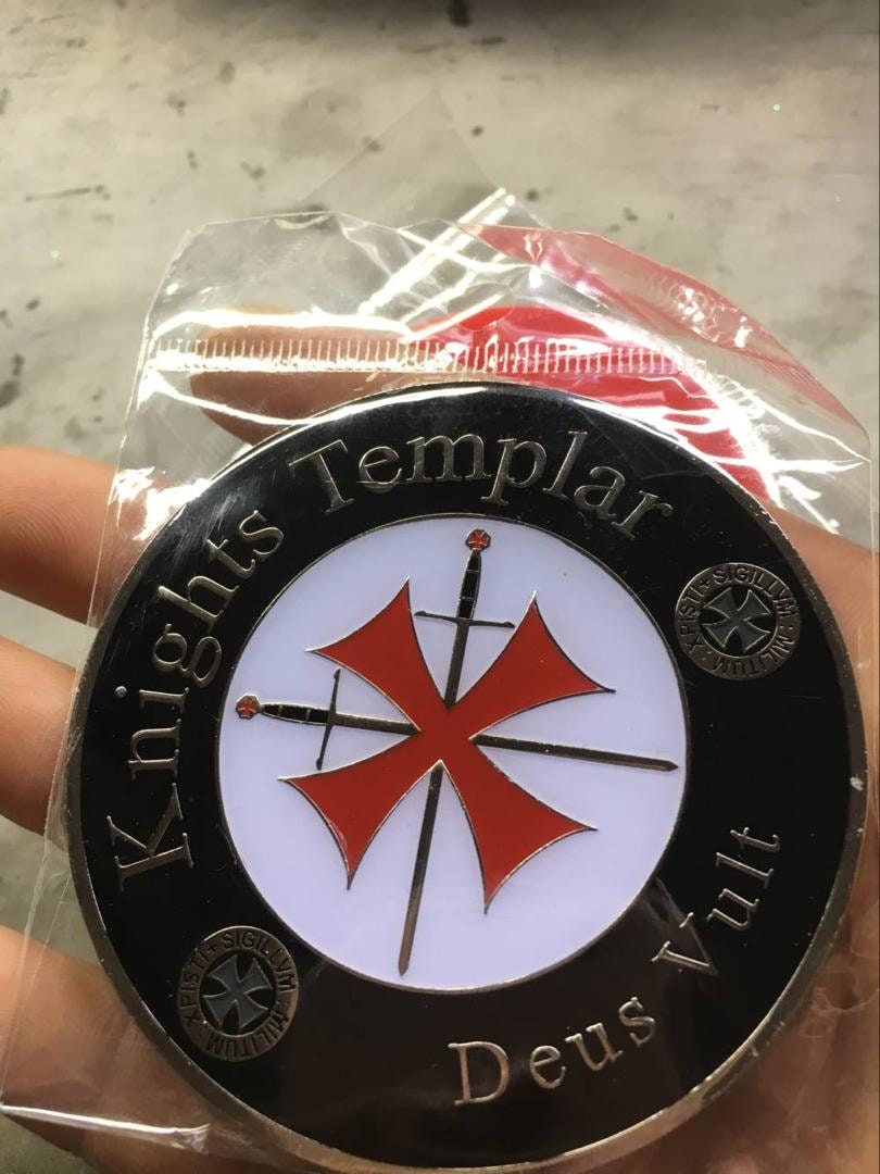 Knight Templar Auto Emblem (metallic) With Adhesive Backing - Etsy
