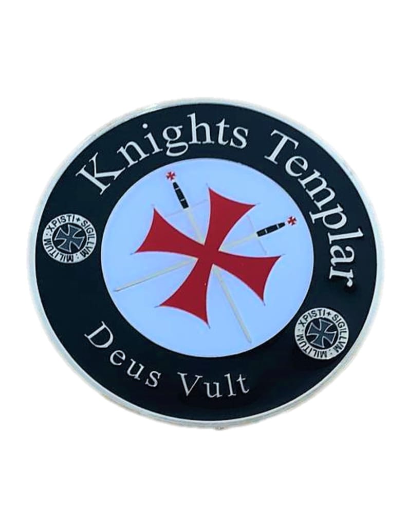 Knight Templar Auto Emblem (metallic) With Adhesive Backing - Etsy