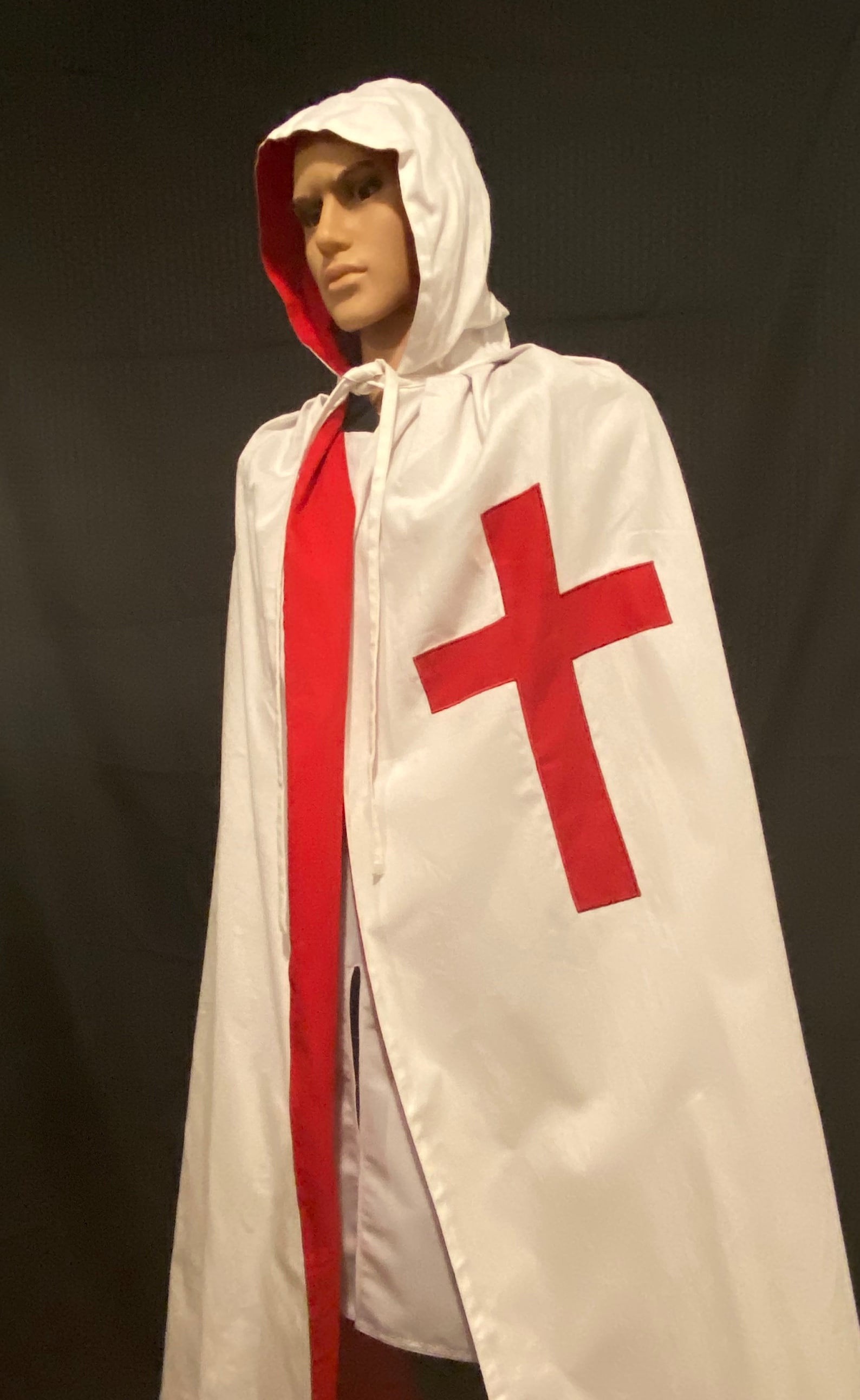 100% Cotton Knights Templar Cloak/Mantle with Christian Cross | Etsy
