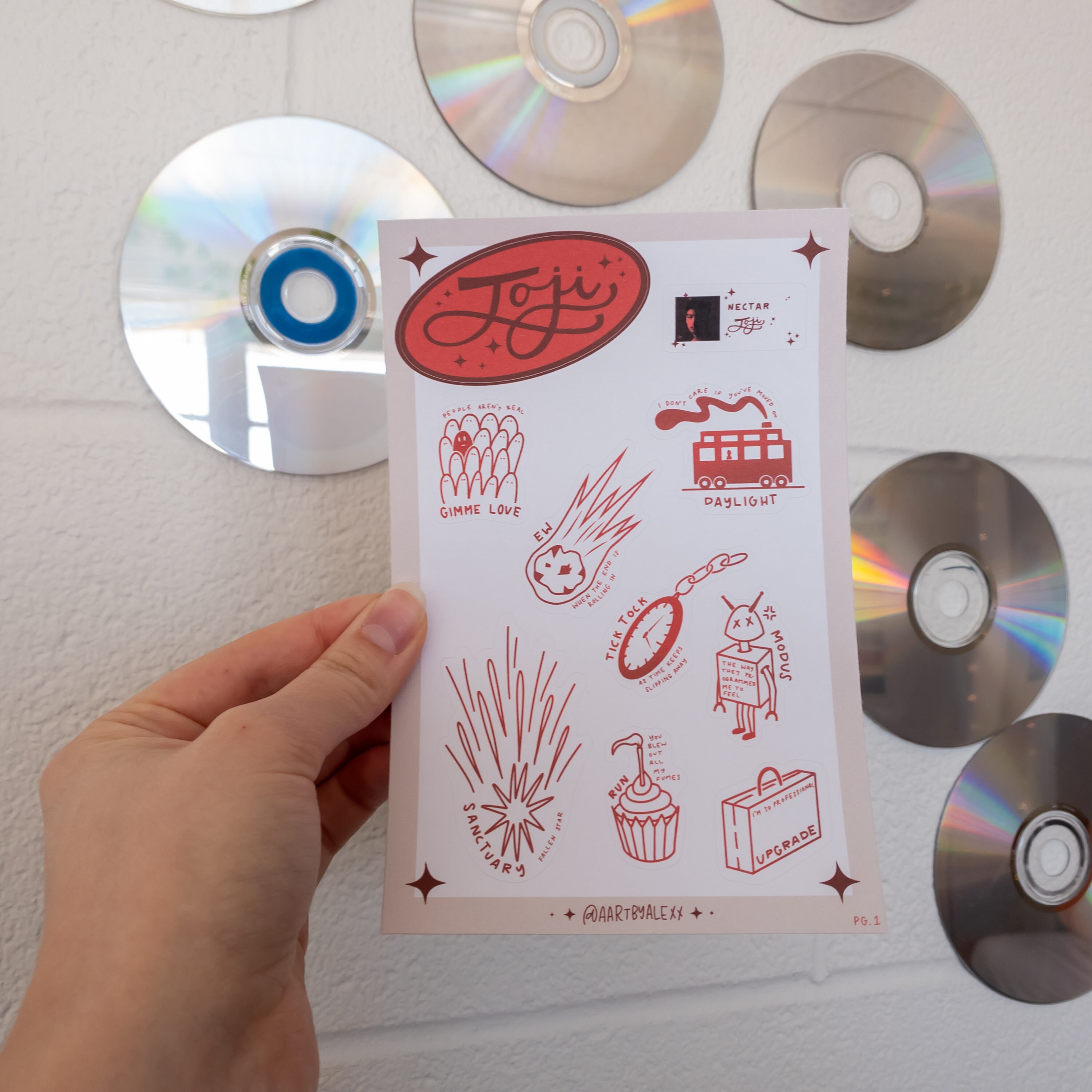 Joji Nectar Inspired Vinyl Sticker Sheets - Etsy