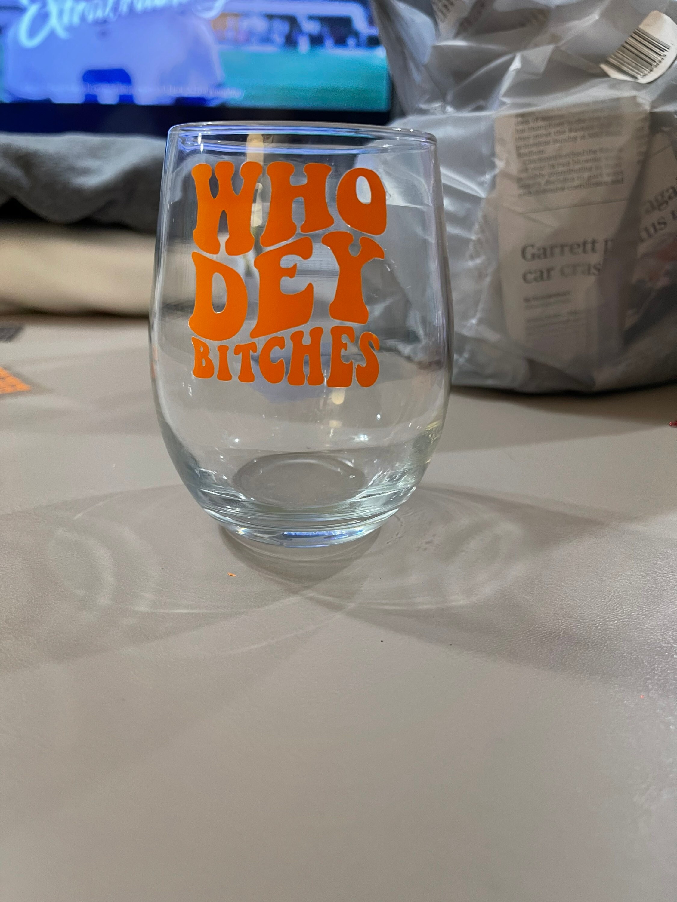 Bengals Wine Glasses - Etsy