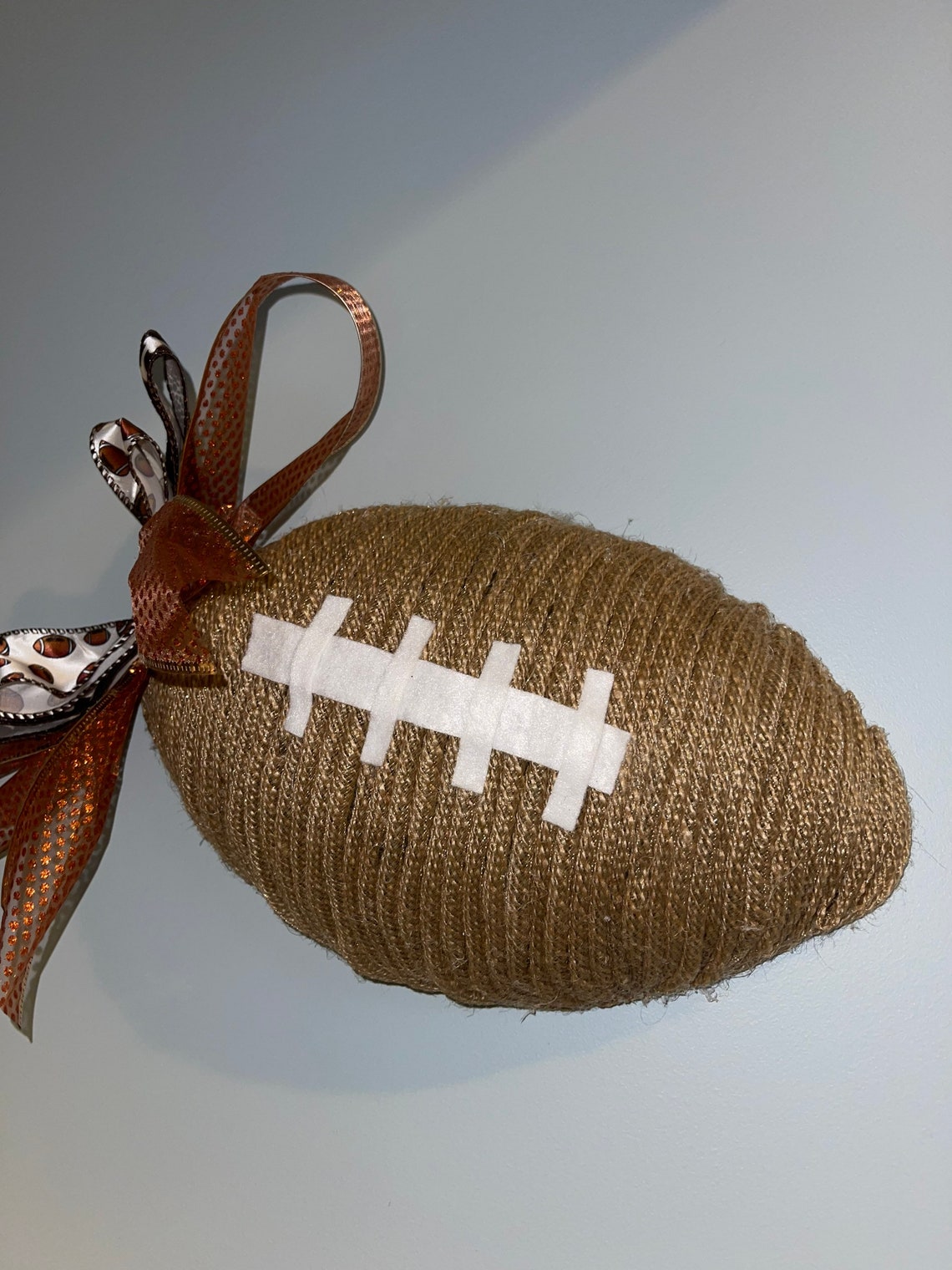 Football Shaped Bengals Inspired Wreath - Etsy