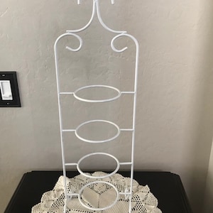 Metal Teacup Tier Display Stand Tea Cup Rack 4-tiers White or - Etsy