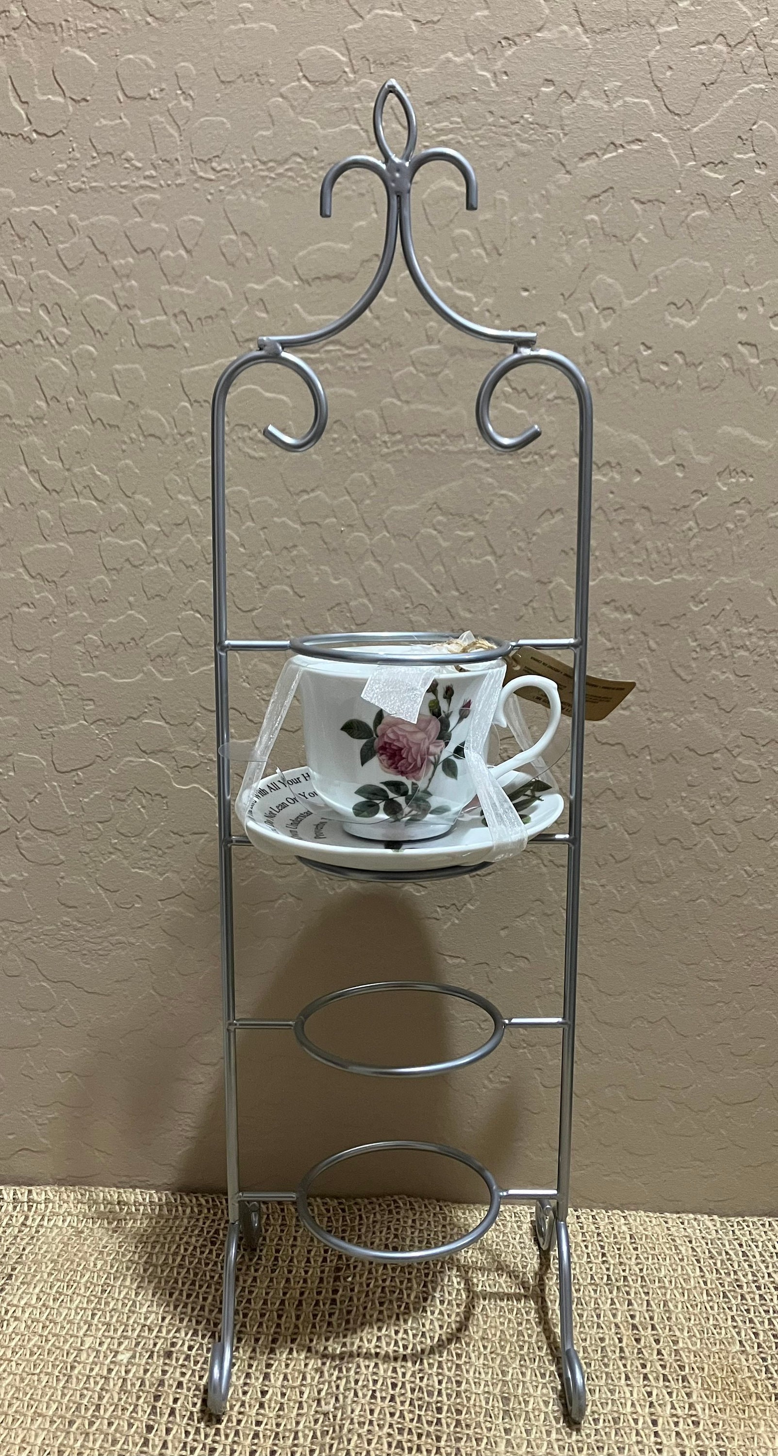 Metal Teacup Tier Display Stand Tea Cup Rack 4-tiers Silver - Etsy