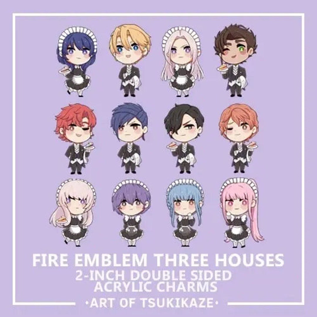ON-HAND - Fire Emblem Three Houses Maid/butler Theme Charms Acrylic ...