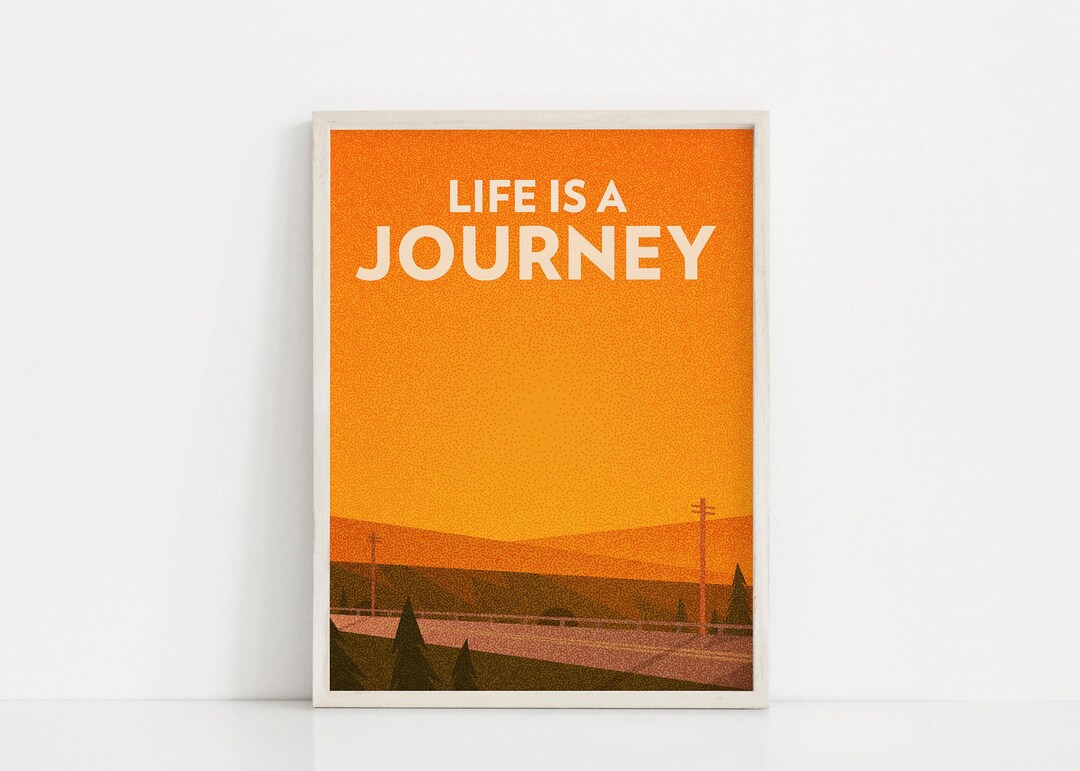 Life is A Journey Poster Vintage Poster Travel Poster - Etsy