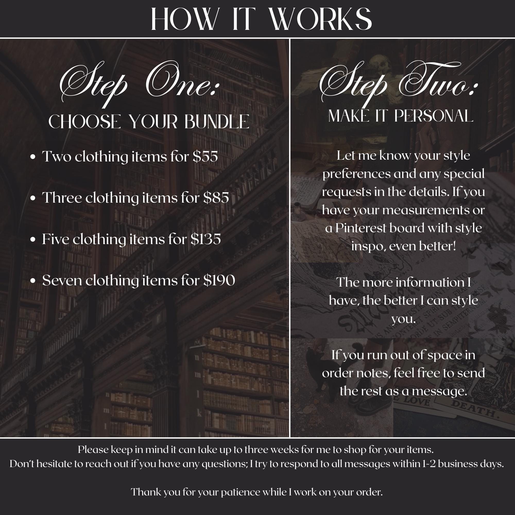 Dark Academia Mystery Style Bundle - Etsy