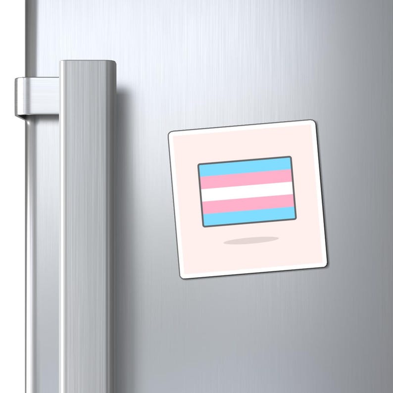 Transgender Pride Magnet, Rainbow Flag Fridge Decor, LGBT Kitchen ...