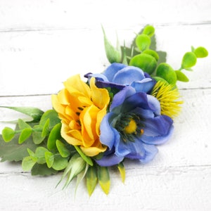 Rustic Blue Anemone Wildflower Cake Topper for Weddings and Baptisms - Etsy