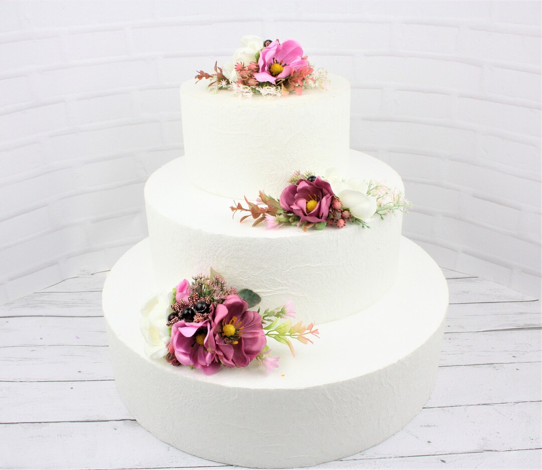 Anemone Cake Topper Engaged Cake Topper Floral Wedding Cake Topper Boho ...