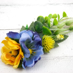 Rustic Blue Anemone Wildflower Cake Topper for Weddings and Baptisms - Etsy