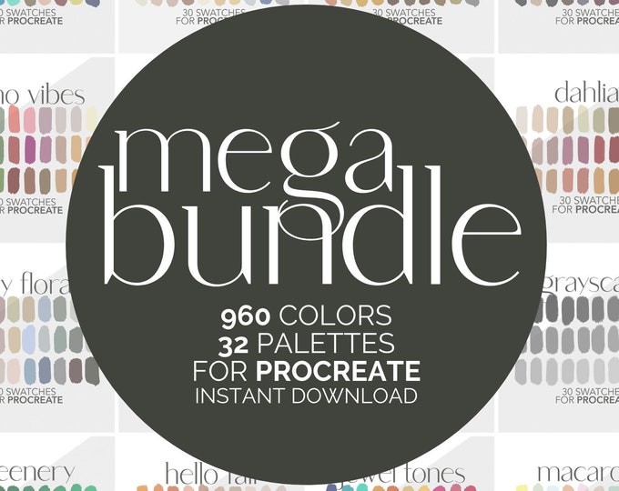 Vintage Illustration Color Palette for Illustrator Procreate - Etsy