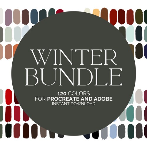 Winter Procreate Palette Bundle Procreate Color Palette Etsy