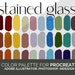 Procreate Color Palette, Stained Glass Color Palette, Swatches for ...
