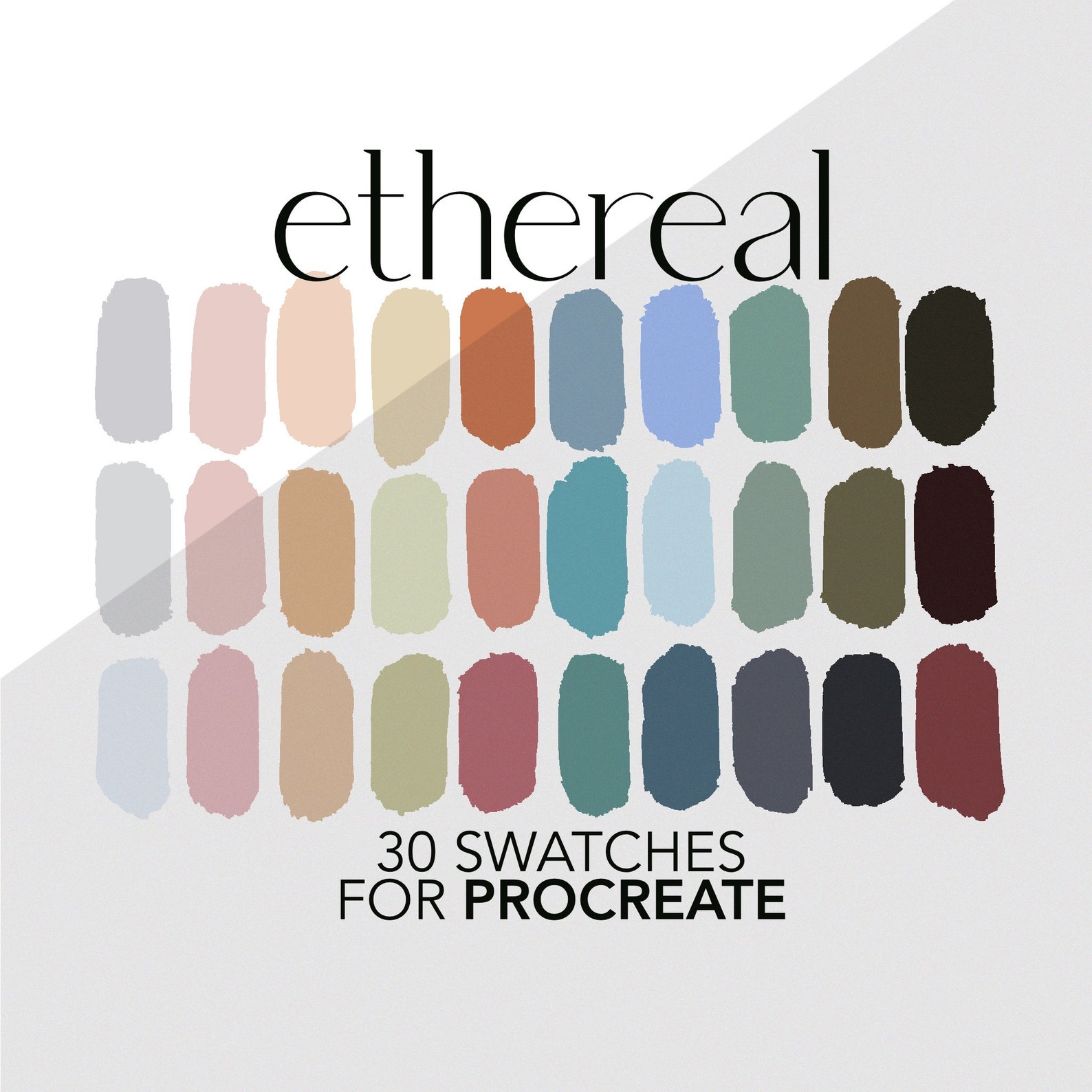 Procreate Palette - Ethereal Abstract Art Color Scheme for Procreate ...