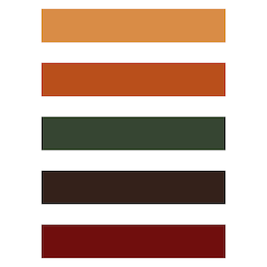 Fall Color Palette for Procreate and Adobe - Autumn Color Swatches for ...