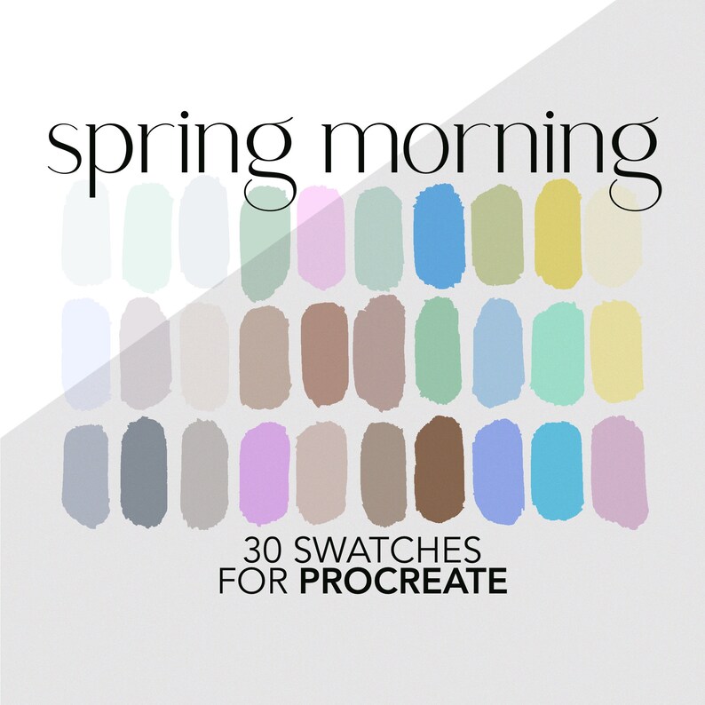 120 Spring Colors for Procreate and Adobe Spring Color Palette Bundle ...
