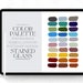 Procreate Color Palette, Stained Glass Color Palette, Swatches for ...