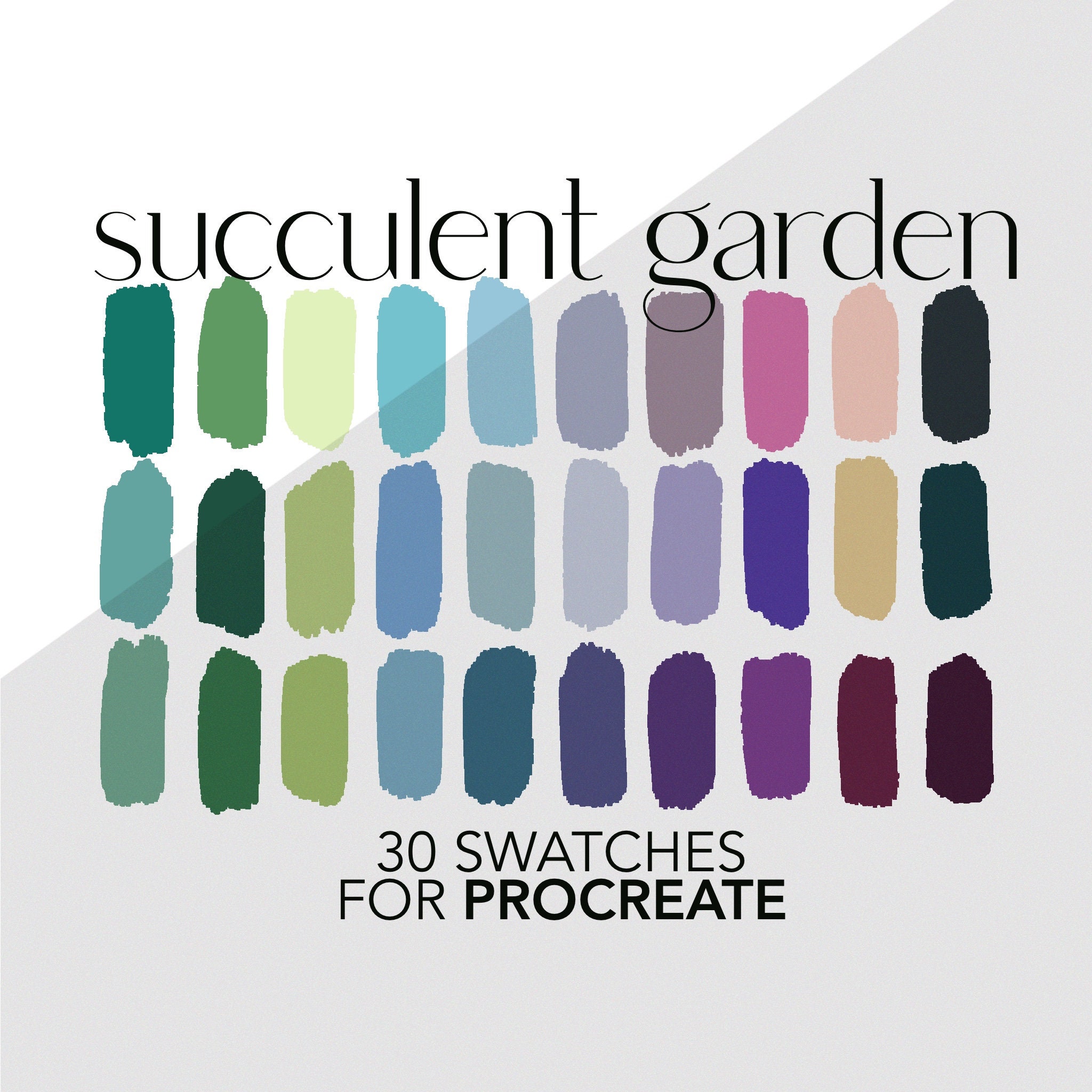 Floral Color Palette Bundle for Procreate - 120 Colors for Flowers and ...