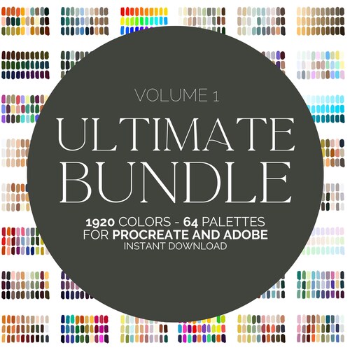 Ultimate Color Palette Bundle for Procreate 1920 Adobe Color - Etsy
