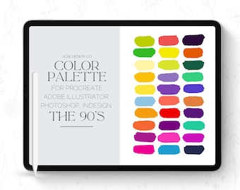 Neon Memories Digital Color Palette Swatches for Photoshop - Etsy