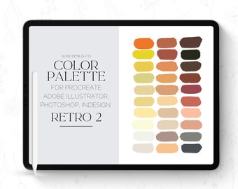 Vintage Illustration Color Palette for Illustrator Procreate - Etsy