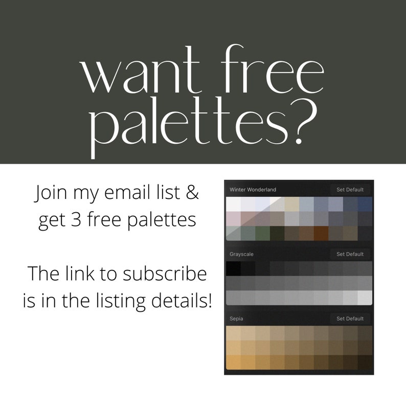 Minimalist Color Palette, Palette for Procreate, Boho Color Palette ...