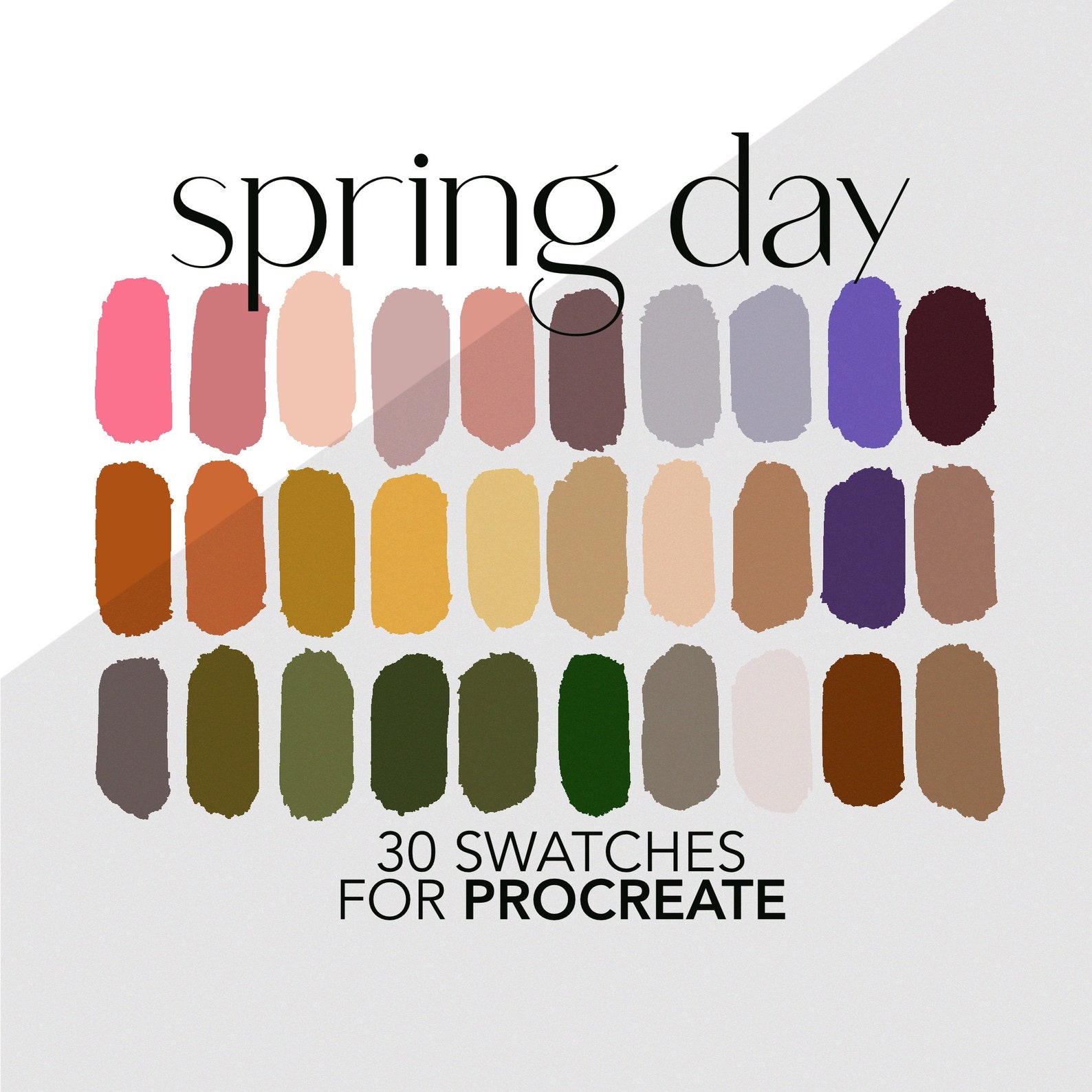 120 Spring Colors for Procreate and Adobe Spring Color Palette Bundle ...
